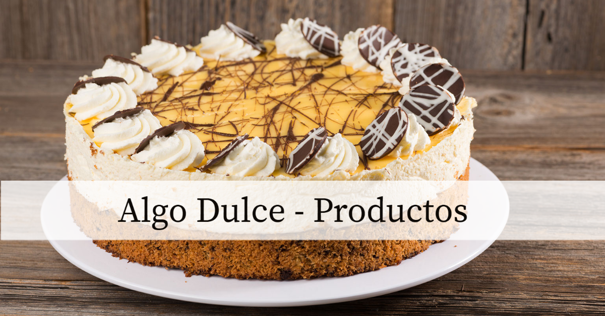Algo Dulce - Productos